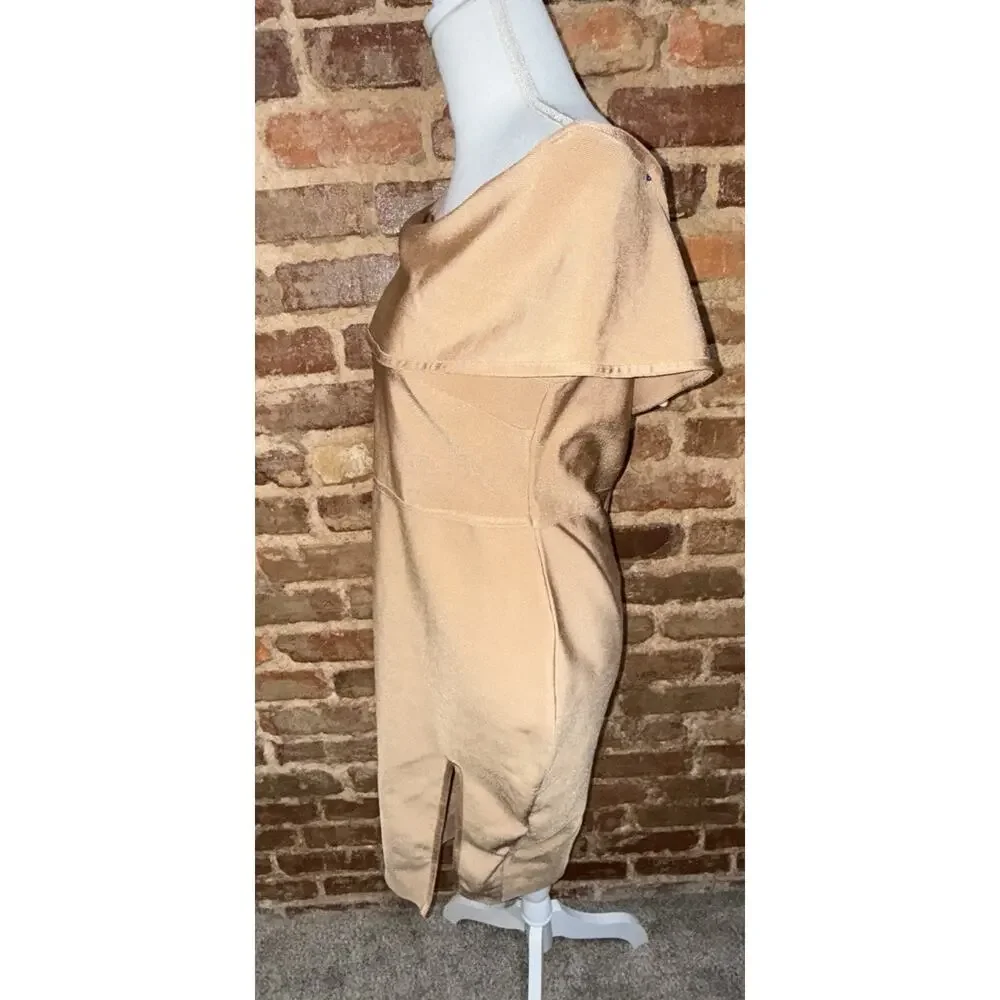 Missguided | Dresses | New Misguided Bandage Nude Champagne Sz 2 ...